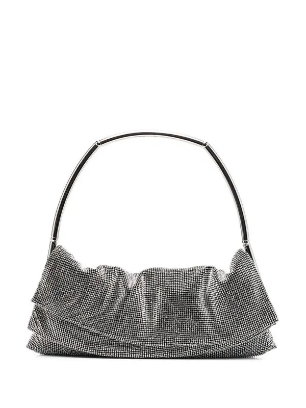 Benedetta Bruzziches Crystal-embellished Shoulder Bag - Silver