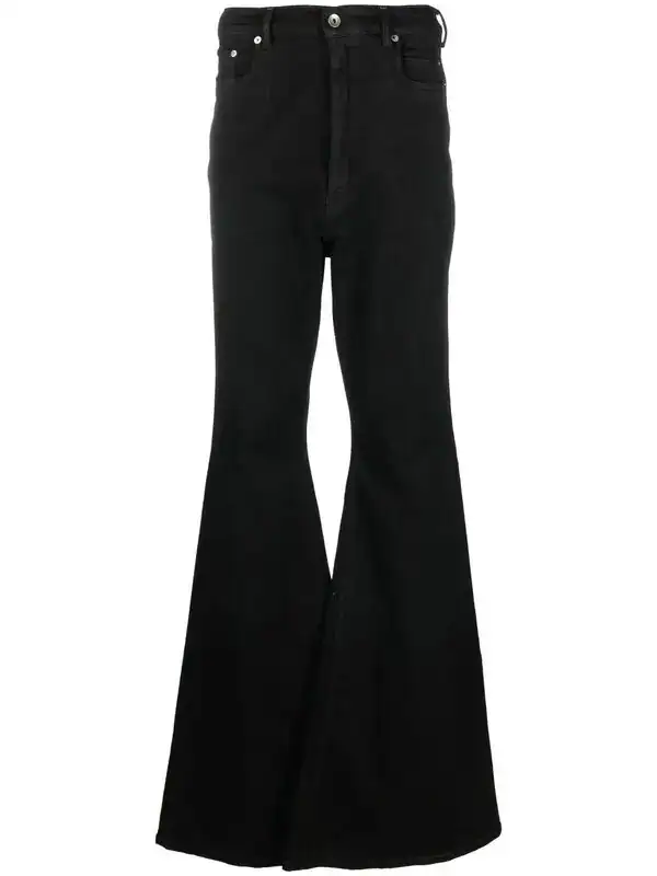Rick Owens Bolan Flared Bootcut Jeans - Black | Editorialist