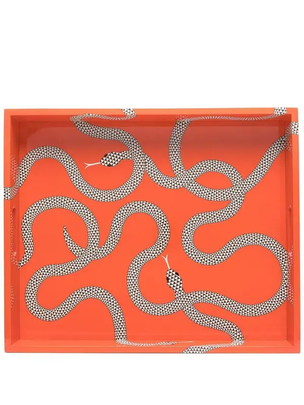 Jonathan Adler Eden Snake-print Tray