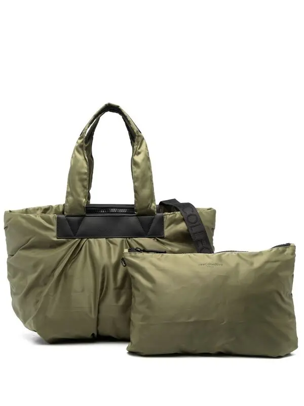 VEECOLLECTIVE Caba Shopper Tote Bag - Green