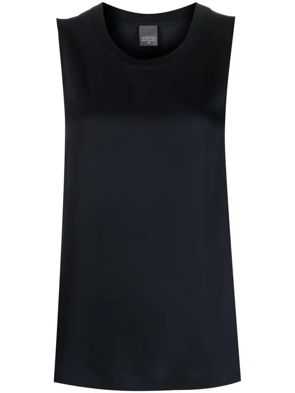Lorena Antoniazzi Cotton-blend Tank Top - Blue