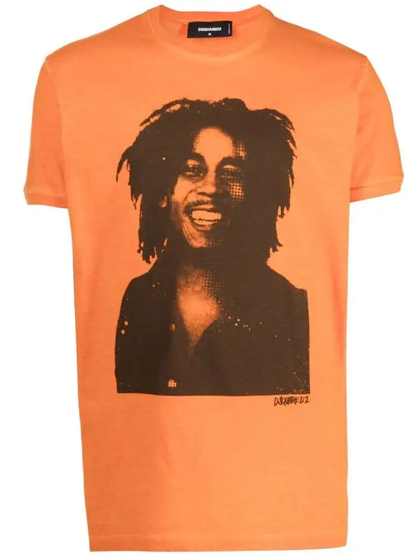 Dsquared2 Bob Marley Quote T-shirt - Orange