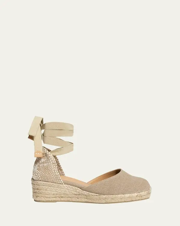 CastaÑer Carina Espadrille Wedges - Sand