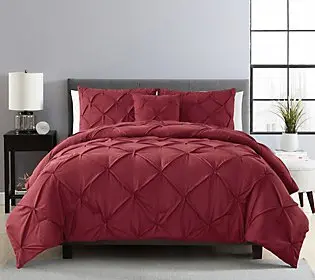 VCNY HOME Vcny Carmen Pintuck Comforter Set, Queen