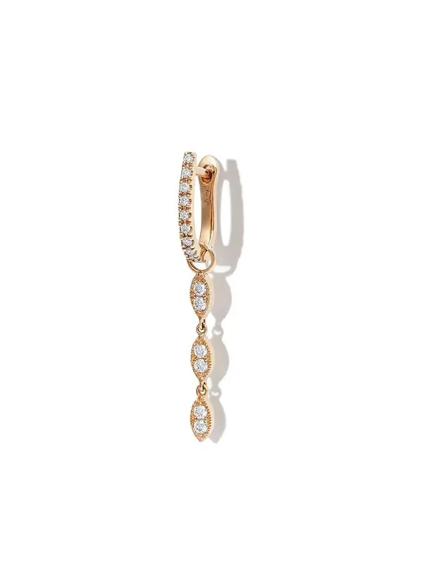 KIMAI 18kt Yellow Cleo Diamond Drop Earring