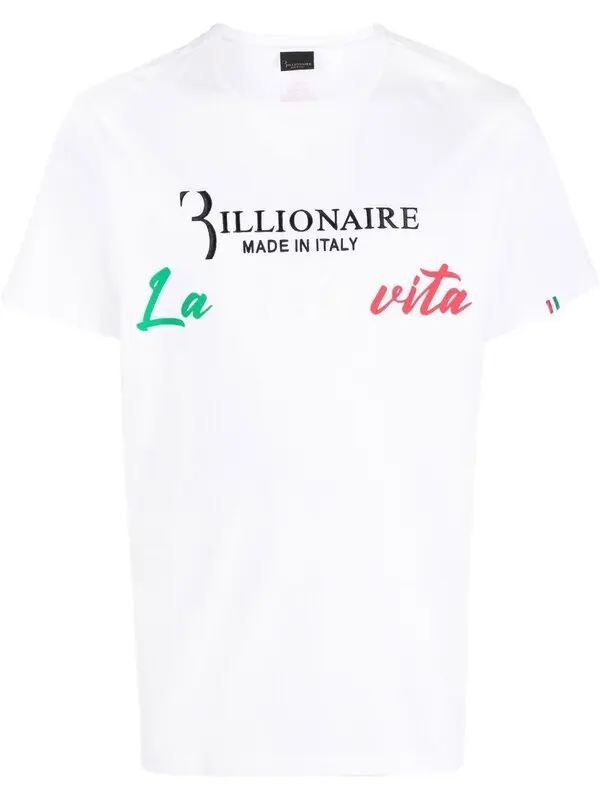 BILLIONAIRE Logo-print Round-neck T-shirt