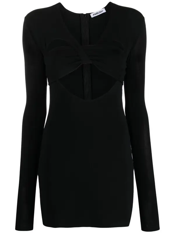 AMBUSH Heart-shaped Minidress - Black