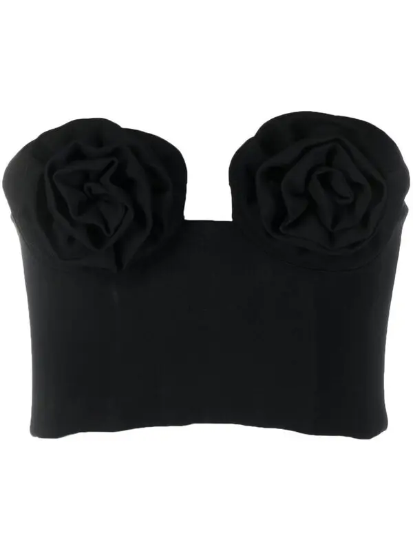 Magda Butrym Flower Applique Bustier Top