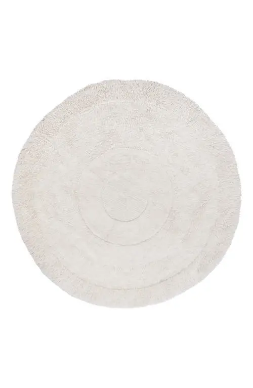 LORENA CANALS Woolable Arctic Circle Round Washable Wool Rug