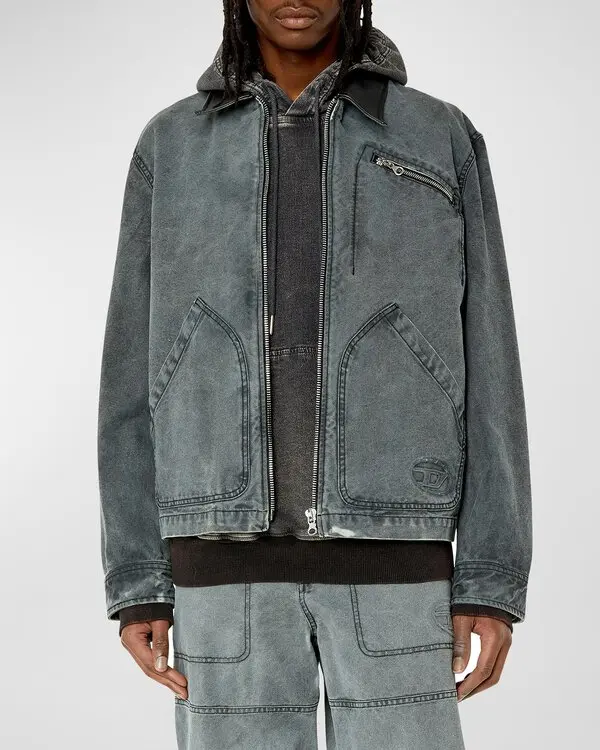 Diesel J-chart Canvas Jacket - Black | Editorialist