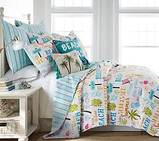 LEVTEX HOME Beach Days 3-piece Full/queen Quilt Set