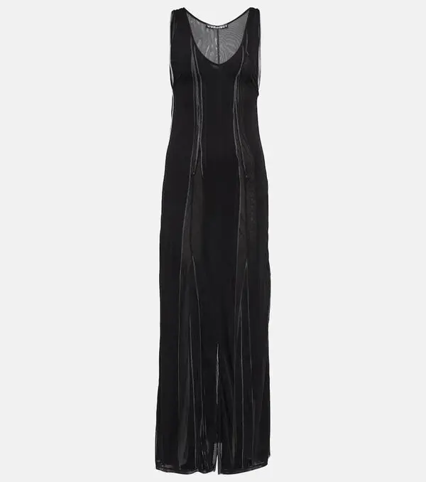Y/project Sheer Maxi Dress - Black