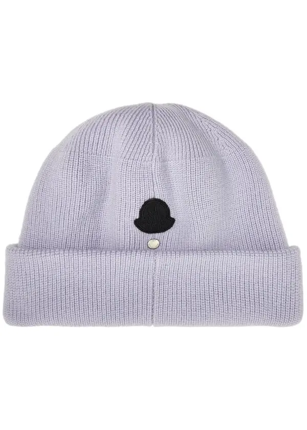 Moncler 6 1017 Alyx 9sm Ribbed Wool Beanie - Lilac