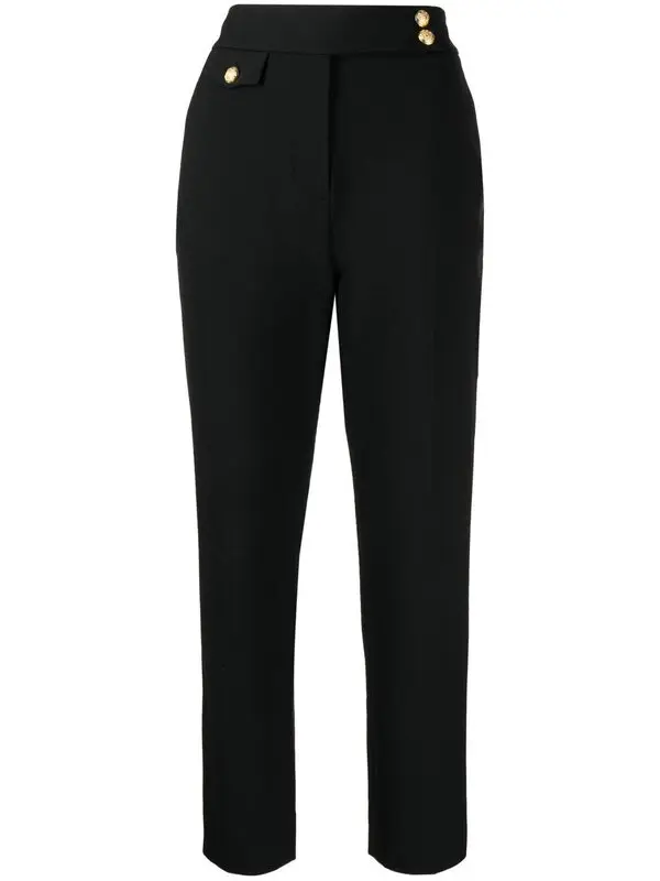 Veronica Beard Renzo Slim-fit Cropped Trousers - Black