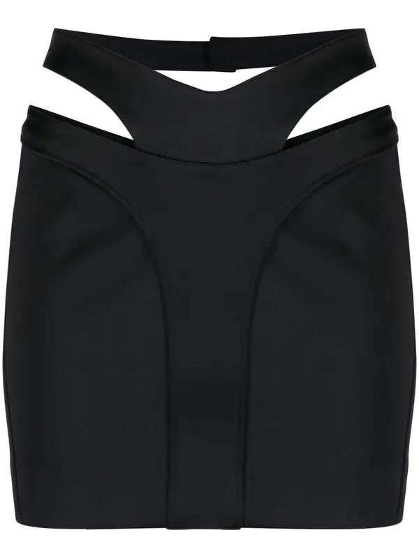 MUGLER Cut-out Mini Skirt