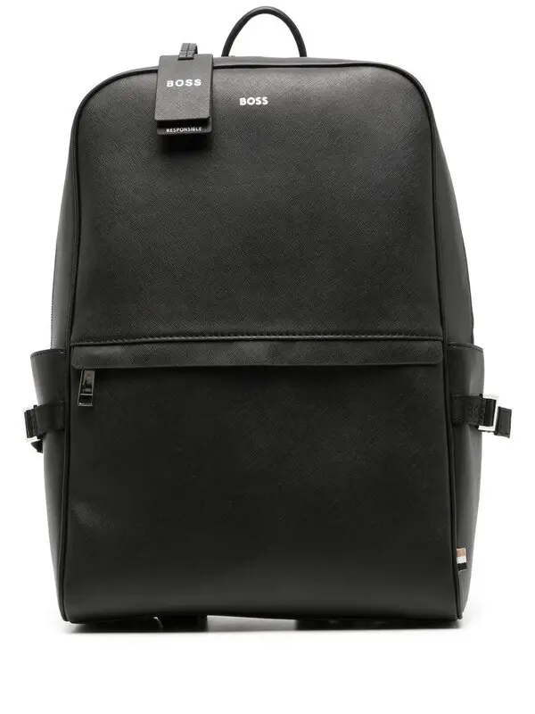Hugo Boss Logo-tag Leather Backpack