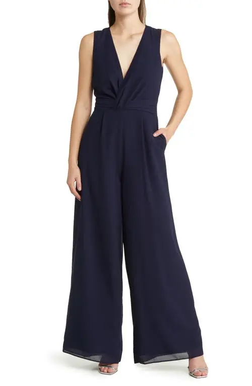 Vince Camuto Twist Front Chiffon Gown