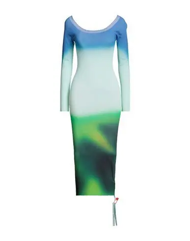 OFF-WHITE™ Multicolor Pattern Midi Dress