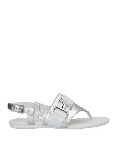 Hogan Leather Thong Sandals
