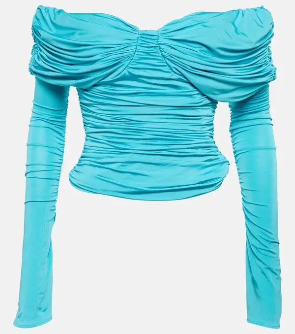 Giuseppe Di Morabito Gathered Off-shoulder Top