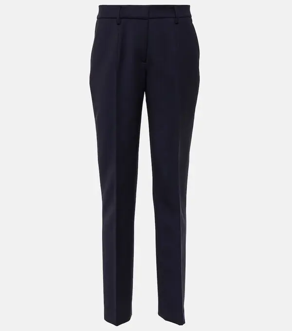 Gabriela Hearst High-rise Wool Trousers - Blue
