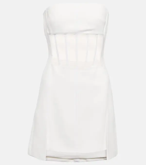 David Koma Mesh-trimmed Minidress