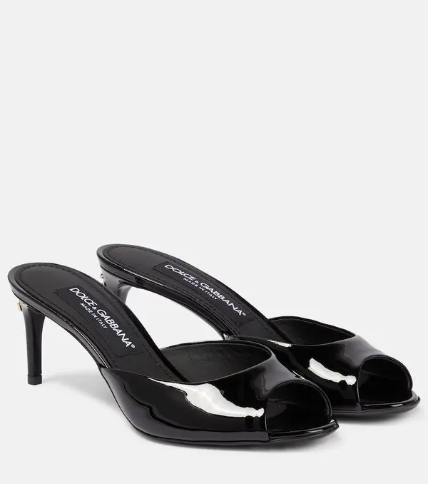 Dolce & Gabbana Patent Leather Mules