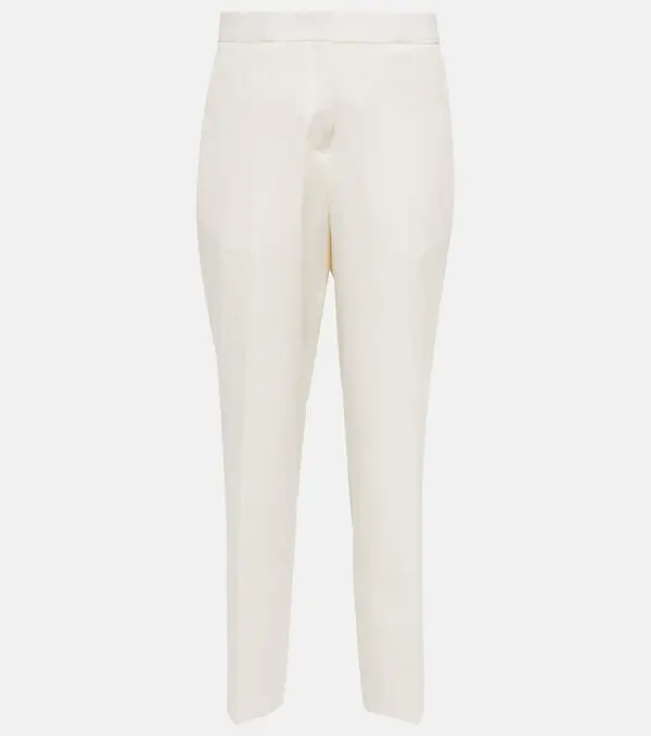 JIL SANDER Tailored Straight Trousers - White