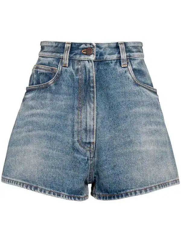 Back Triangle Logo Cotton Shorts main image 0