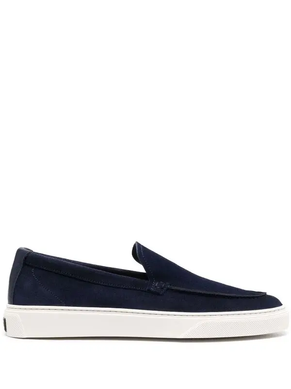 Woolrich Suede Boat Shoes - Blue