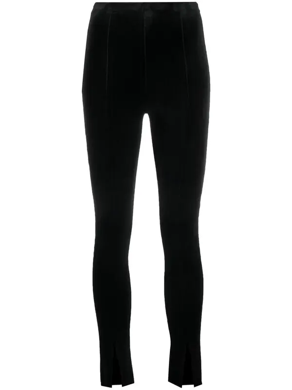 Alchemy Fashions X Lia Aram Hem-split Velvet Trousers