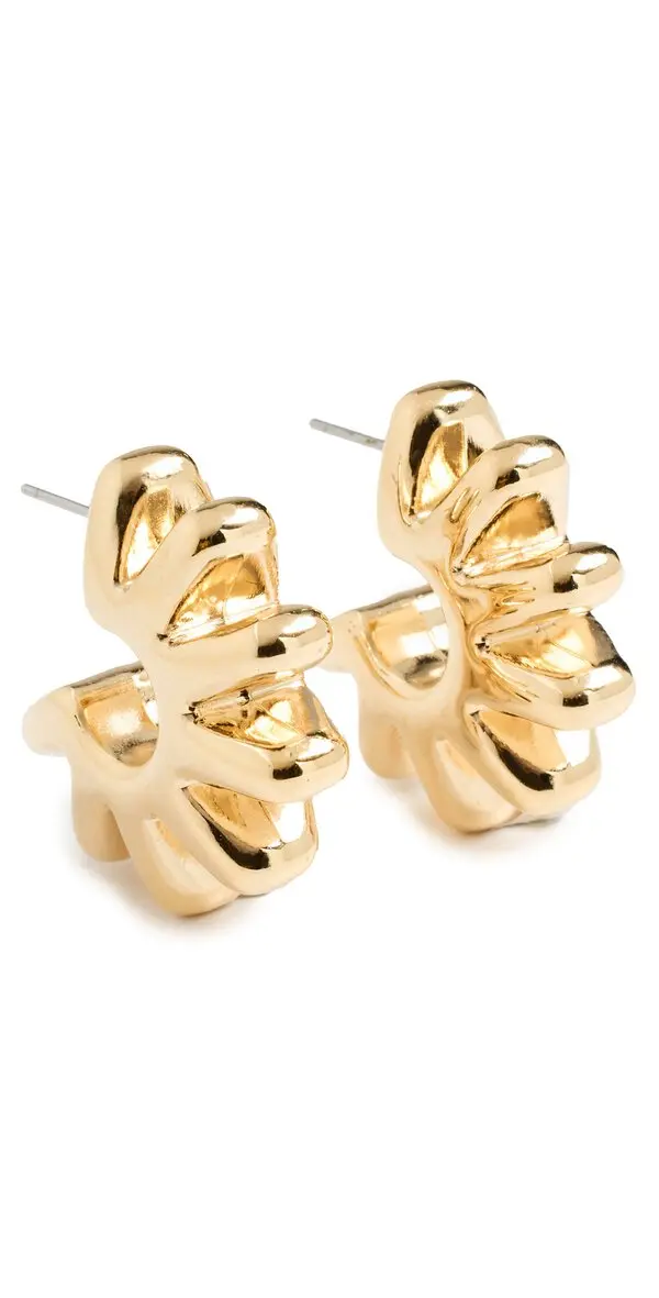 Brinker & Eliza Gear Hoop Earrings