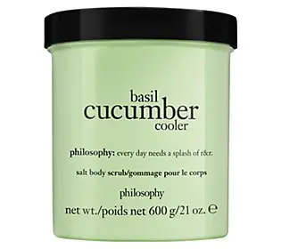 PHILOSOPHY Basil Cucumber Cooler Salt Body Scru B 21 Oz
