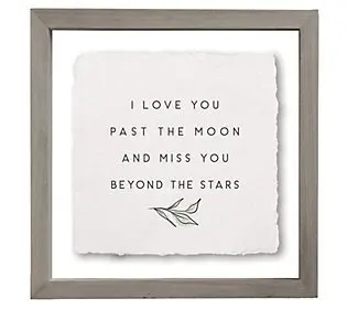 SINCERE SURROUNDINGS 10' Past The Moon. Floati Ng Frame Art