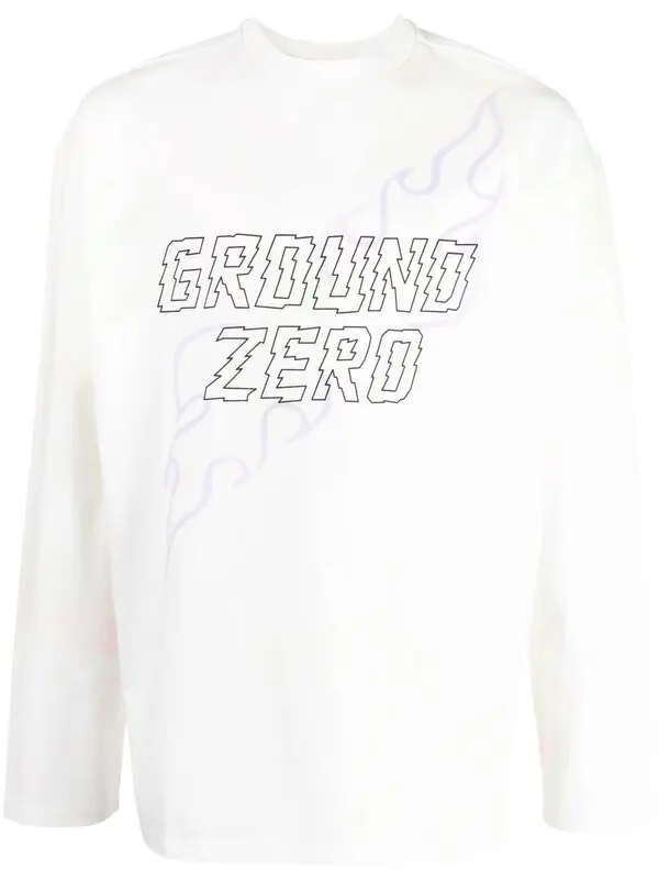 GROUND ZERO Graphic-print Long-sleeved T-shirt