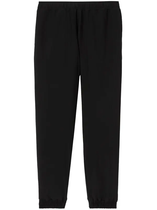 Burberry Logo-print Track Trousers - Black