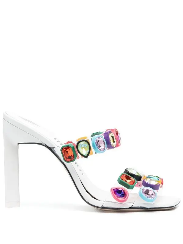 Attico 120mm Nanci Sandals - White