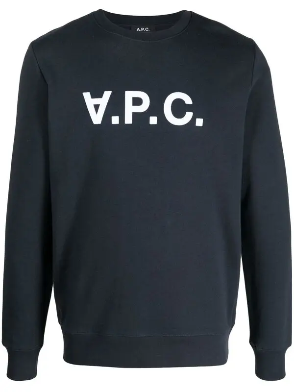 A.p.c. Logo-print Cotton Sweatshirt