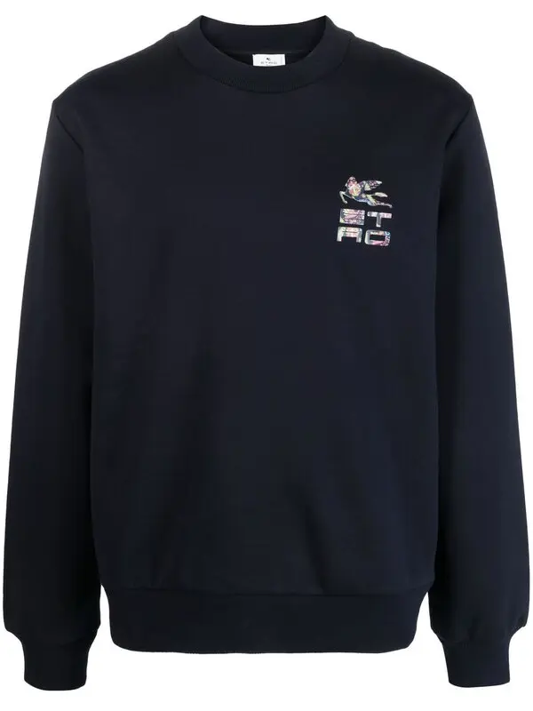 Etro Logo-print Cotton Sweater