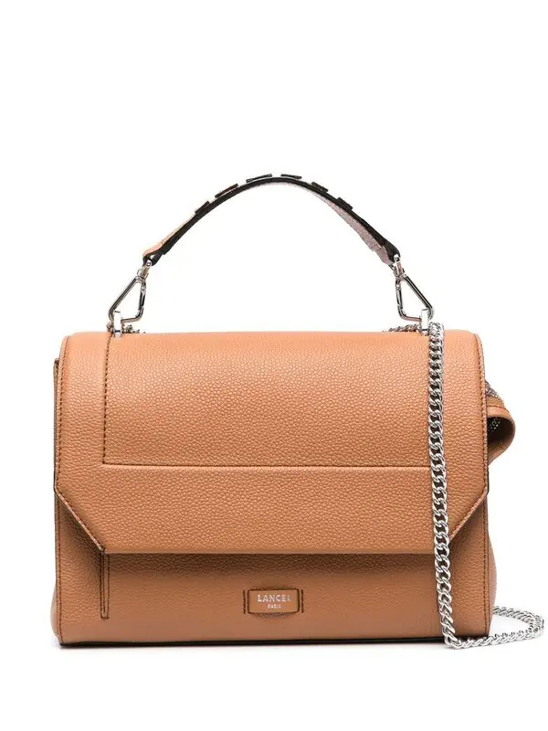 LANCEL Foldover Tote Bag - Brown