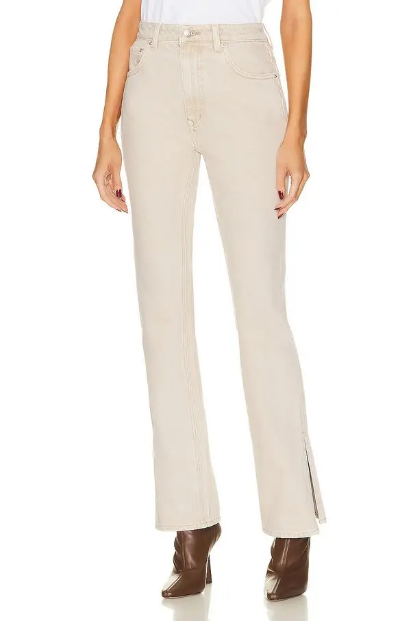 GRLFRND Harlow High-rise Bootcut Jeans With Slit - Rodeo