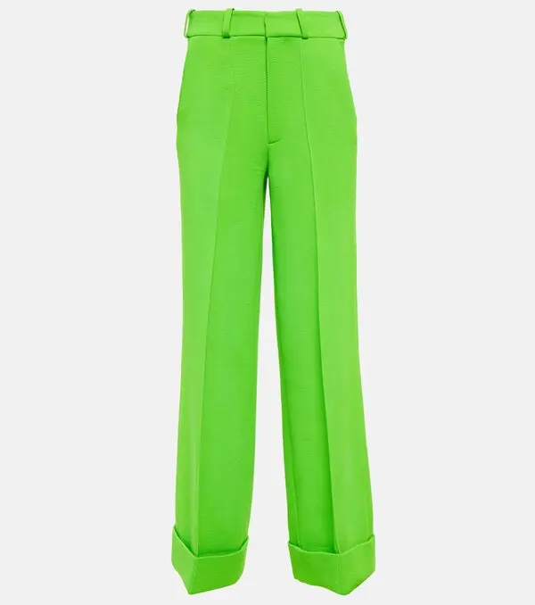 CHRISTOPHER KANE Wool Wide-leg Trousers