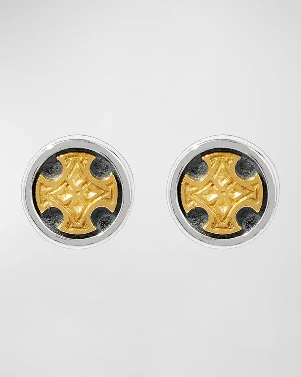 Konstantino Two-tone Stud Earrings