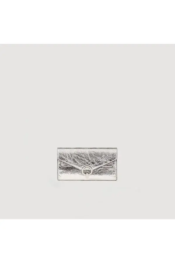 Sandro Yza Pocket Clutch - Silver