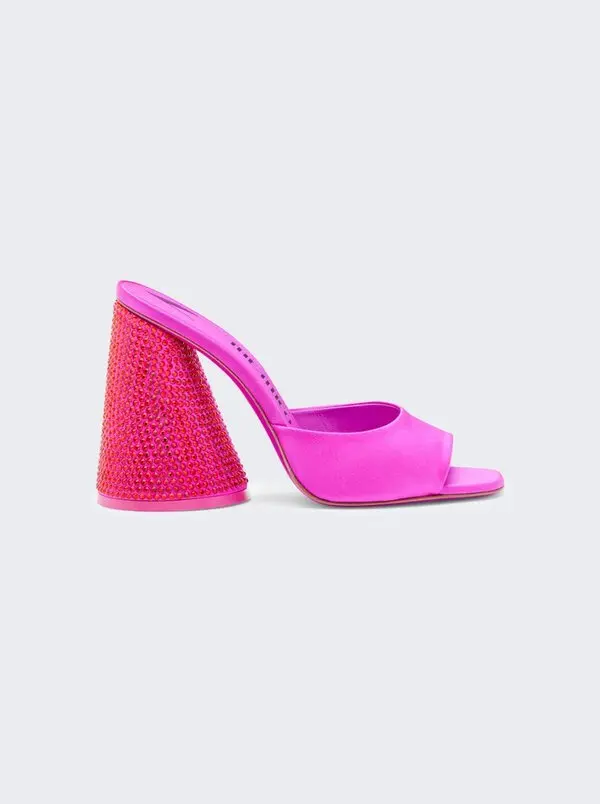 Attico Luz Mule 105mm - Fuchsia And Red