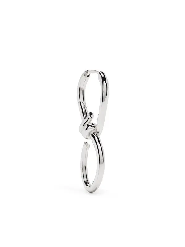 MARIA BLACK Pirro Twisted Hoop Earring - Silver