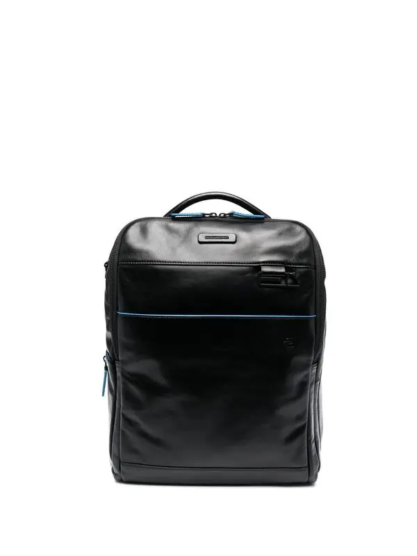 PIQUADRO Logo-plaque Backpack - Black