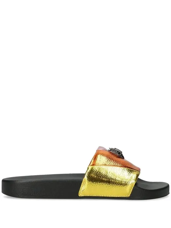 Kurt Geiger Meena Eagle Slides - Gold