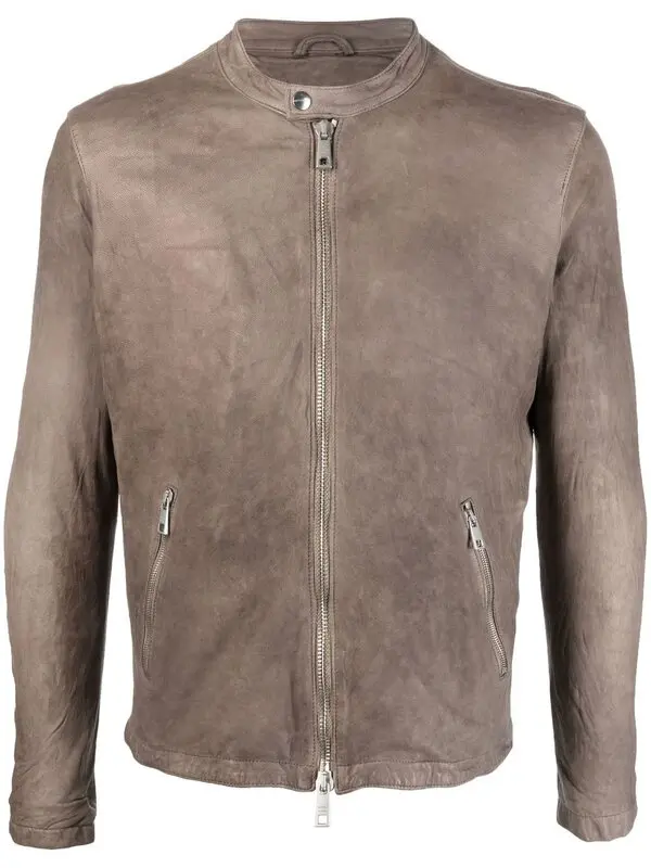 GIORGIO BRATO Zip-up Leather Jacket
