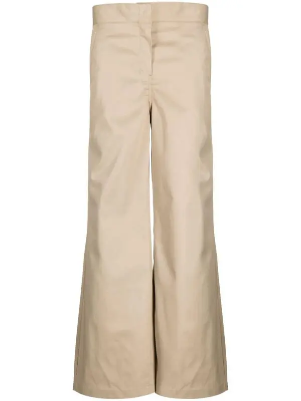 Palm Angels Reversed Waistband Chino Pants - Brown